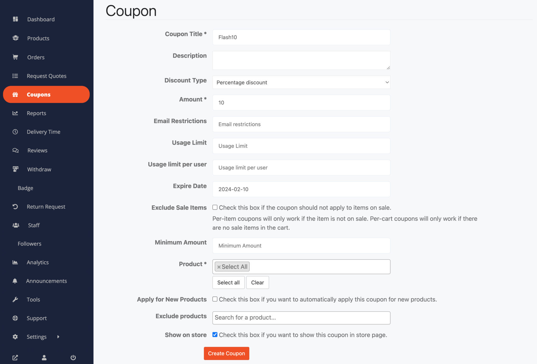How to Create Coupons in Dokan (Admin+Vendor)