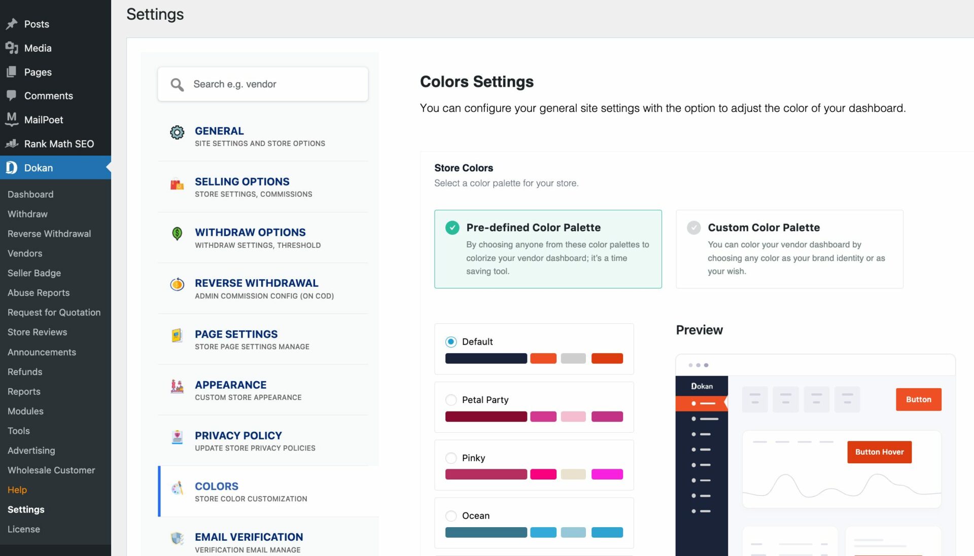 Dokan Vendor Dashboard Color Customization In 3 Steps
