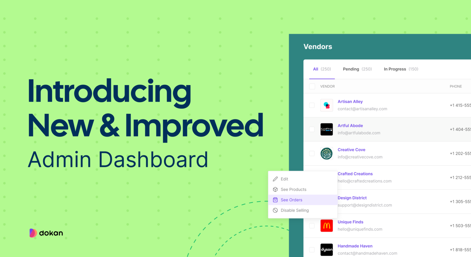 Introducing the New Dokan Admin Dashboard - Dokan